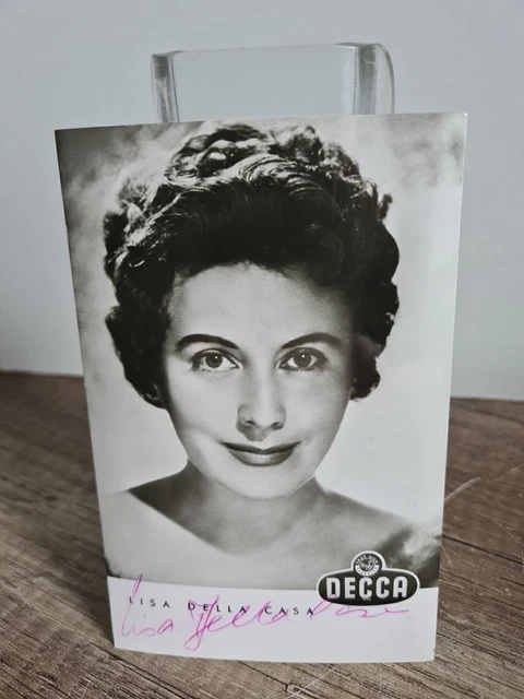 AUTOGRAMM - LISA Della Casa - Opernsängerin - org. signierte ...