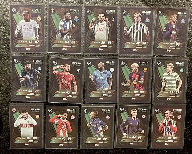 TOPPS MATCH ATTAX 25/26 Stealth Set - 15 Cards £6.32 - PicClick UK