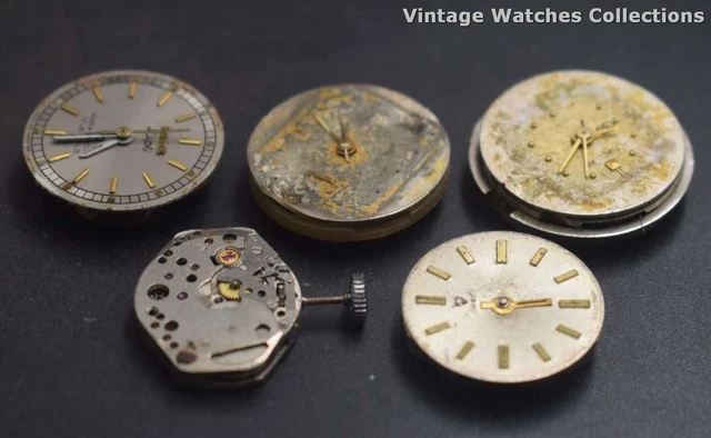 VINTAGE-MIX NON WORKING Watch Movement For Parts & Repair O-21200 $33. ...