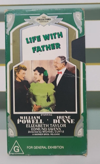 LIFE WITH FATHER Vhs Video William Powell Collectors Edition £17.88 ...