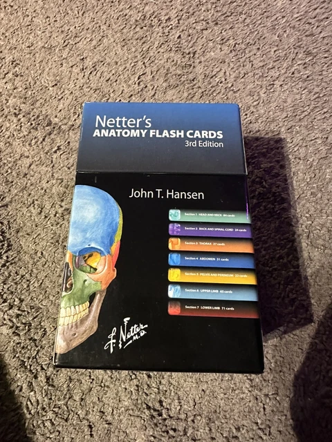 NETTER'S ANATOMY FLASH Cards Clinical Notes, 3rd Edition, by John T ...