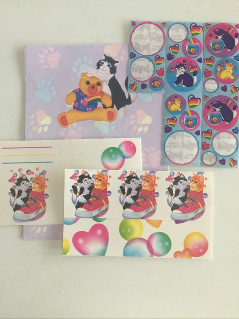 VINTAGE 90S LISA Frank Playtime Cats Kitten Stationary Pack ...