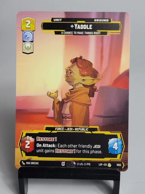 STAR WARS UNLIMITED - LOF - Yaddle - A Chance To Make Things Right £4. ...