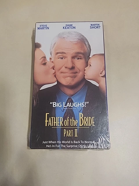 FATHER OF THE Bride Part II VHS (1996) Steve Martin Diane Keaton Sealed ...