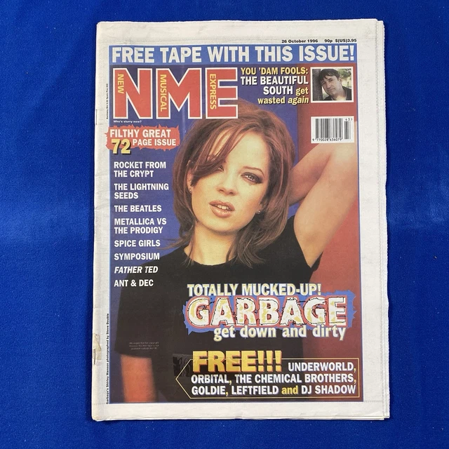 NME 26 OCTOBER 1996 TOTALLY MUCKED-UP! GARBAGE get down and dirty £9.95 ...