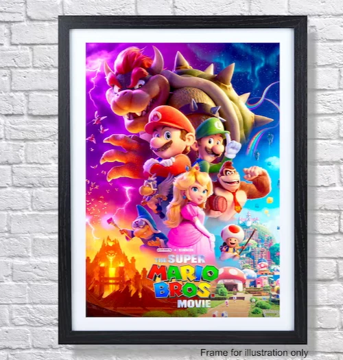 THE SUPER MARIO Bros Movie 2023 Movie Poster Wall Art Print Only A4 £6. ...