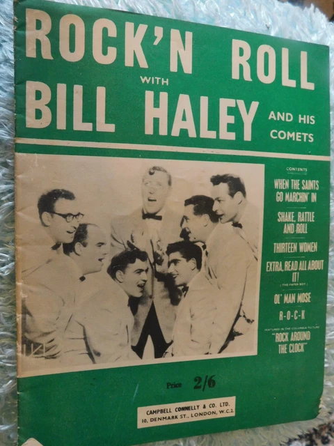 VINTAGE ORIGINAL SHEET Music Booklet 1955 Rock'n Roll Bill Haley Great ...