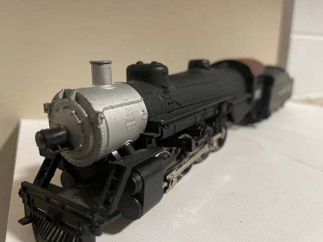 AHM POWERED 0-8-0 Santa Fe Steam Engine Locomotive Ho Scale Excellent ...