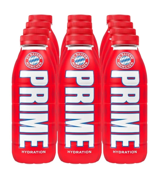 PRIME HYDRATION X FC Bayern Monaco - 12 x 500 ml (6,0 litri) - Edizione ...
