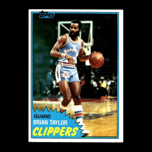 BRIAN TAYLOR 1981-82 Topps San Diego Clippers #W94 joli ! EUR 1,98 ...