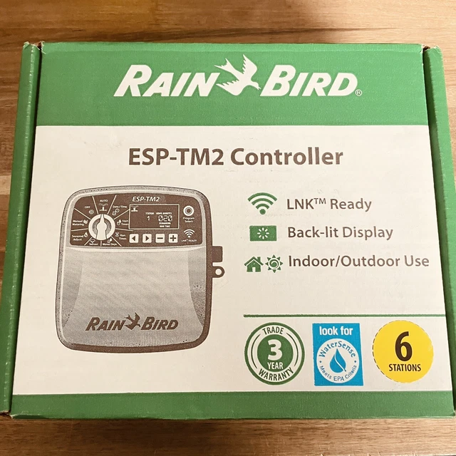 RAIN BIRD ESP-TM2 Irrigation Controller 6 Stations WiFi Module not ...