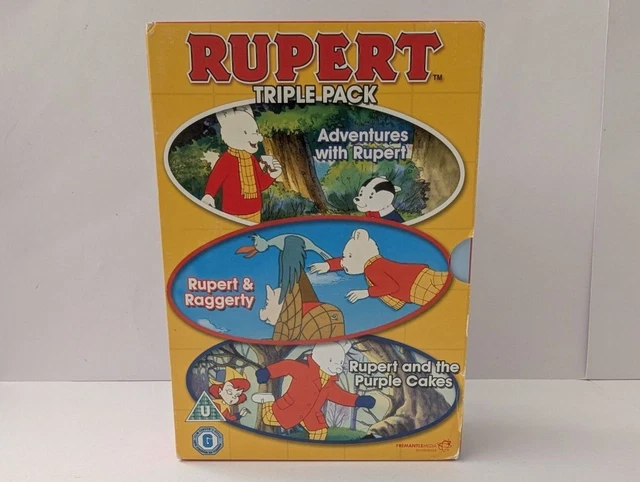 RUPERT TRIPLE PACK DVD Box Set - Region 0 PAL (2011) Very Rare VGC £42. ...