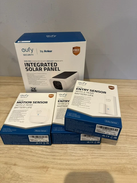 EUFY SECURITY BUNDLE – Solar2K Spotlight Camera + Motion & Entry ...