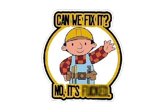BOB THE BUILDER FUNNY STICKERS SCOOTER CAR VAN STICKER x2 £4.99 ...
