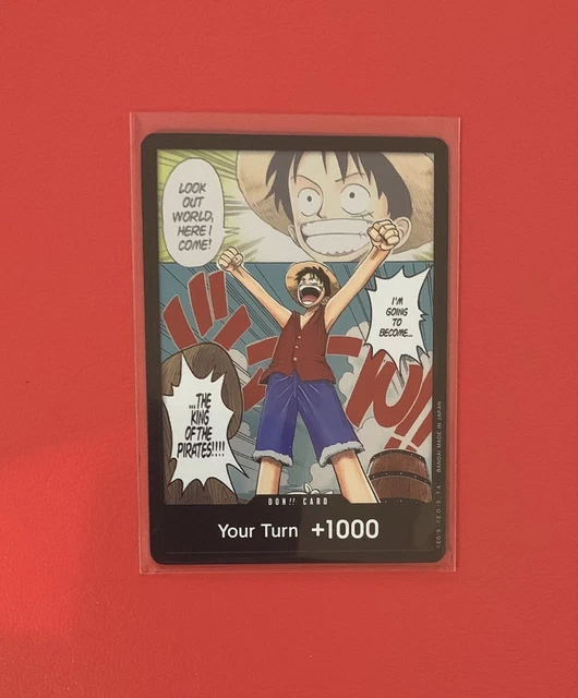 ONE PIECE CARD Game Don!! Card Luffy OP01 Romance Dawn Holo Jap EUR 5 ...