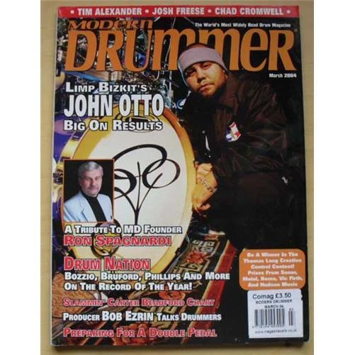 LIMP BIZKIT MODERN Drummer Magazine March 2004 John Otto Cover With ...
