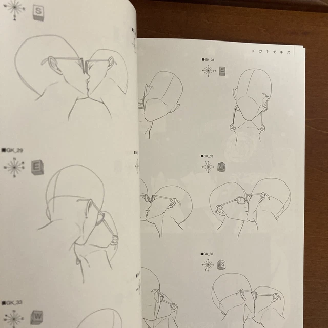 HOW TO DRAW BL YAOI Manga Kiss Scene Dessin Vol.1 Art Guide Book w / CD ...