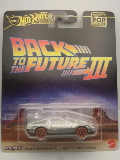HOT WHEELS PREMIUM Back To The Future Time Machine 50's Retro 2024 ...