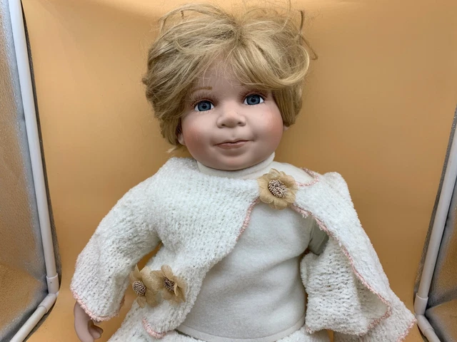 POUPON DE COLLECTION Porcelaine Poupée 57 Cm. Limitée Auflage. État Parfait EUR 25,27 - PicClick FR