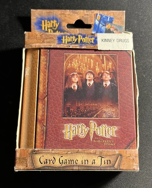 HARRY POTTER SORCERER'S Stone Card Game in a Tin 2001– Unopened £19.00 ...