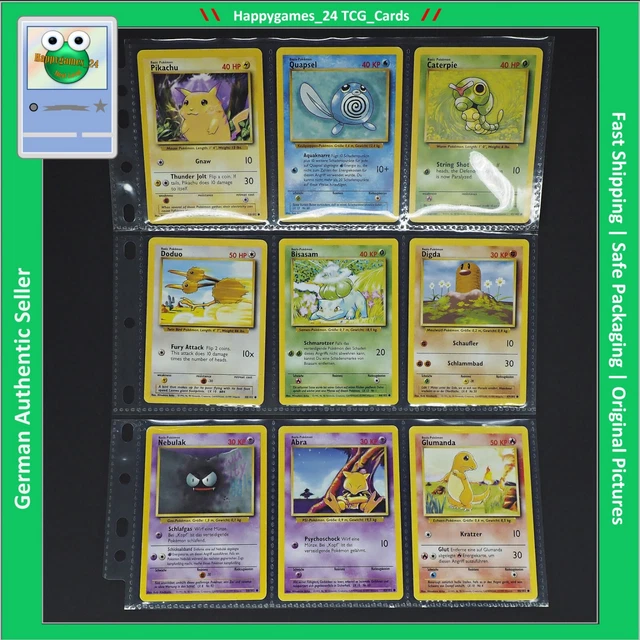 GENUINE POKEMON CARDS Collection #102 WOTC Base Set TCG Retro Vintage ...