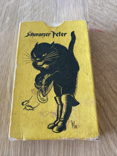 QUARTETTSPIEL SCHWARZER PETER Altenburger Spielkartenfabrik Otto Pech ...