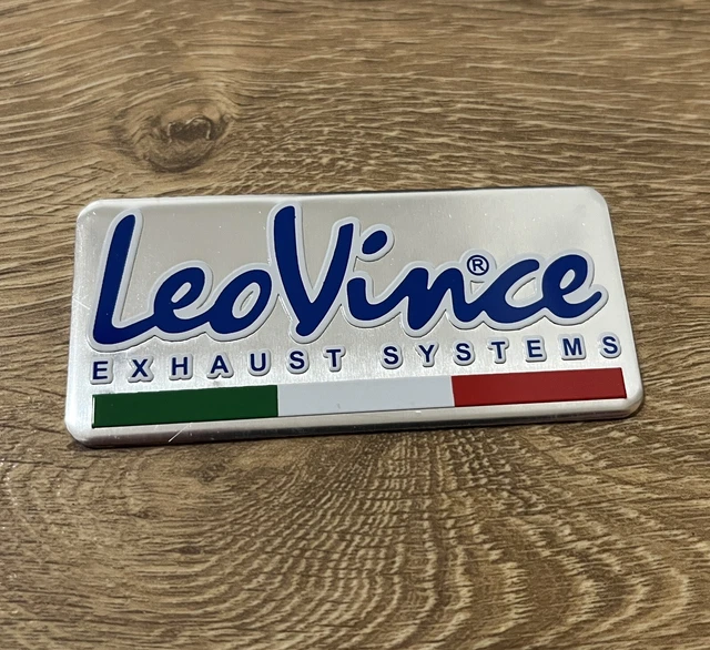 LEO VINCE METAL Badge Exhaust Sticker Decal Heatproof 75mm x 40mm £4.75 ...