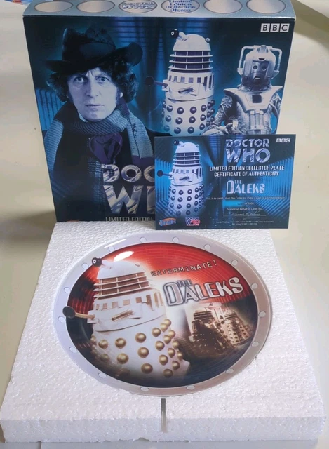 DOCTOR WHO LIMITED Edition The Daleks Collector Plate 1996- The Darleks ...
