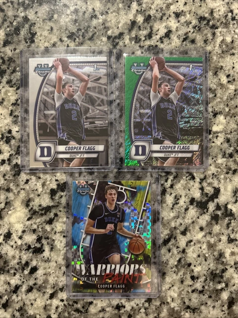 2025 BOWMAN U Chrome Cooper Flagg 1st Duke Green shimmer+ Base ...