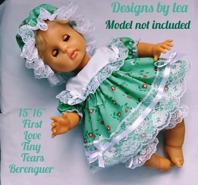 FIRST LOVE Tiny Tears Berenguer Type 14" 15" 16" Dolls Clothes Vintage ...
