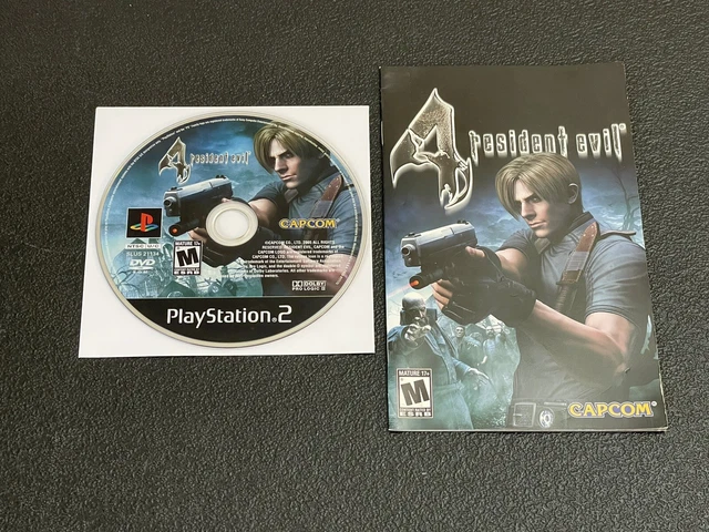 RESIDENT EVIL 4 Black Label PlayStation 2 PS2 DISC AND MANUAL ONLY ...