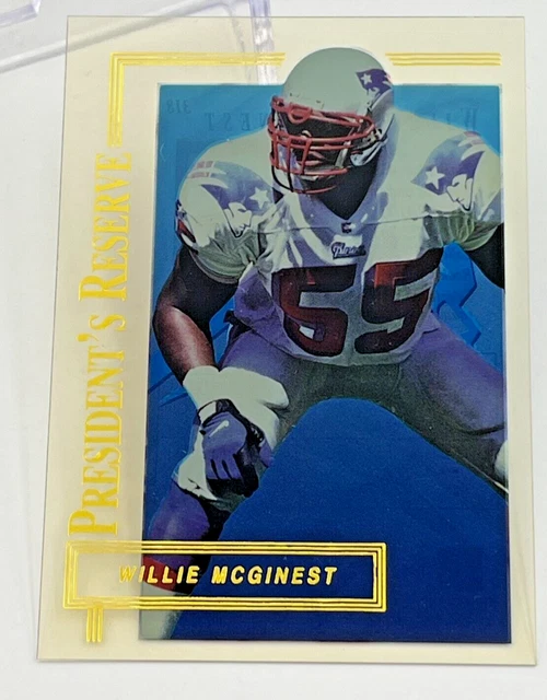 1996 COLLECTOR'S EDGE President's Reserve Willie McGinest New England ...