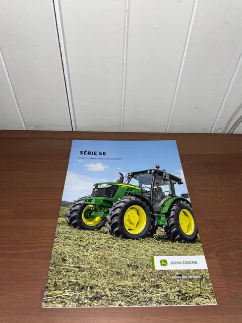 BROCHURE PROSPEKT PROSPECTUS TRACTEUR JOHN DEERE SERIE 5E tractor-traktor-fendt EUR 4,99 ...