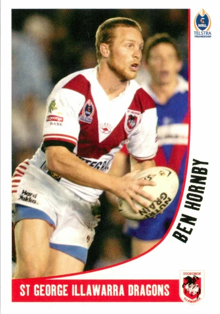 2003 ST GEORGE ILLAWARRA DRAGONS NRL Card BEN HORNBY Daily Telegraph EUR 3,31 - PicClick FR
