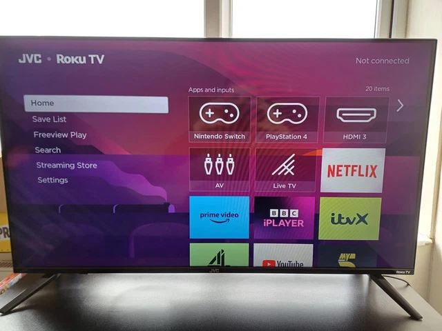 JVC 40 INCH Smart Roku TV Perfect Condition Lt-40cr330 £120.00 ...
