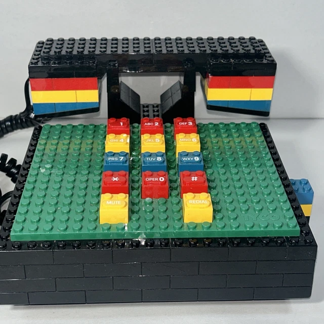 TYCO SUPER BLOCKS Lego Telephone with Drawer Vintage 1980's Lego Phone ...