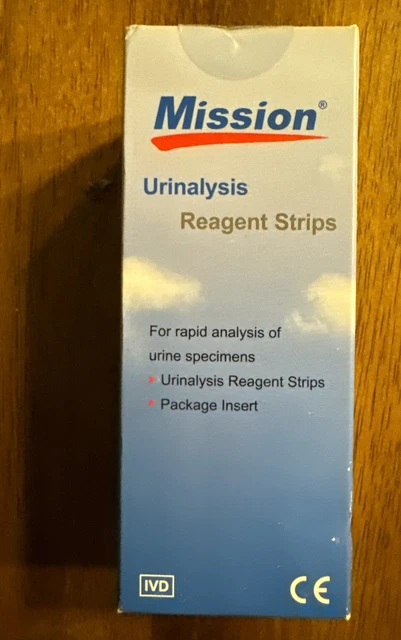 7 MISSION 10 Parameter Urinalysis Reagent Urine Test Strips 100ct. ea ...