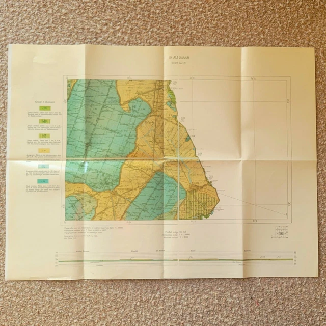 ORIGINAL WW2 HOLLAND 1942 Edam Map British Army Raf Military Flight ...