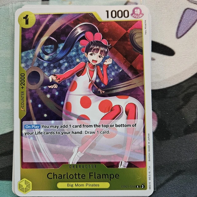ONE PIECE CARD Game - Charlotte Flampe Rare EB01-056 OPTCG English $5. ...