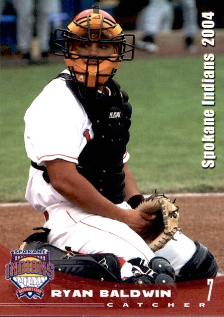 2004 SPOKANE INDIANS tribune #4 Ryan Baldwin Tulsa Oklahoma carte de baseball OK EUR 14,11 ...