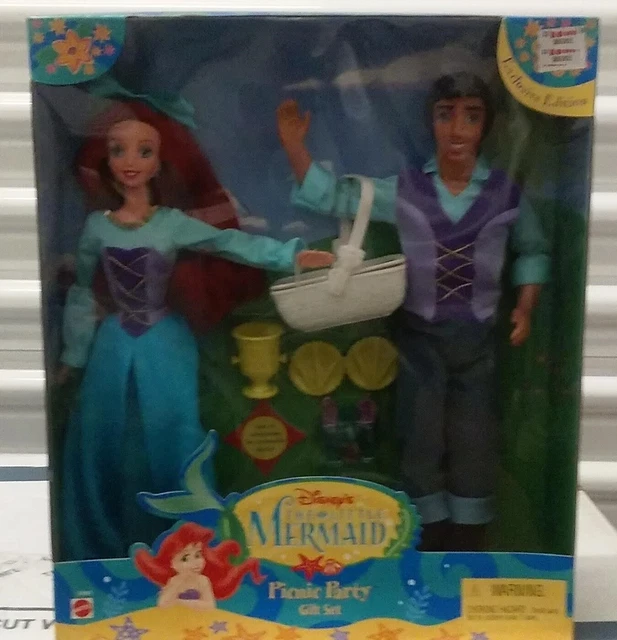MATTEL DISNEY'S LITTLE Mermaid - Exclusive - Ariel & Eric Dolls Picnic ...