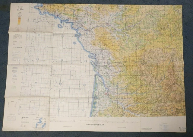 TACTICAL PILOTAGE CHART TPC F-1BG France Large Map 1:500000 Pilots Sea ...