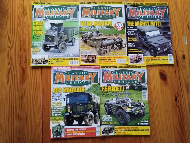 CLASSIC MILITARY VEHICLE Magazine - Issues 85, 87, 89-95 (9 Issues) £4. ...