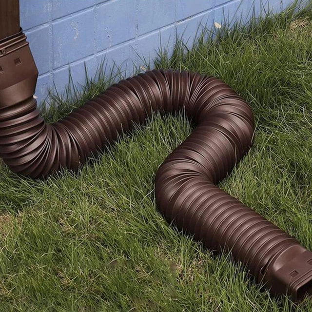 ADJUSTABLE LENGTH DRAINAGE Solution with Rain Gutter Downspout ...