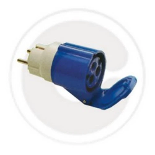 FME ART 73.001 Adaptateur Industriel Simple Schuko 220V 2p+T Bleu EUR ...