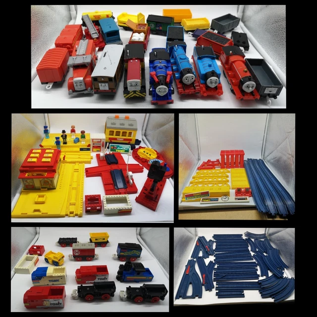 THOMAS TRACKMASTER TRAINS + VTG Tomy Talking Station Track Parts ...