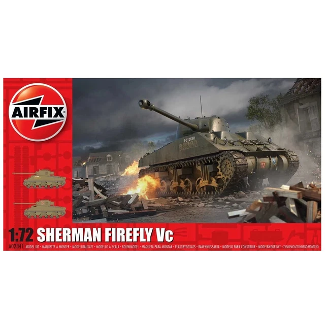 AIRFIX 1:72 British Sherman Firefly Tank - WW2 Tank Model Kit £16.95 ...