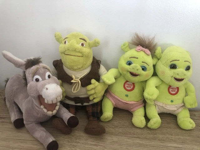 SHREK BUNDLE OF Soft Toys , Shrek, Donkey, Babies £21.48 - PicClick UK