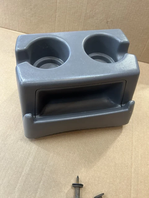 92-97 OEM OBS Ford OPAL GRIS BANQUETTE HAUT 2 PORTE-TASSES F150 F250 ...