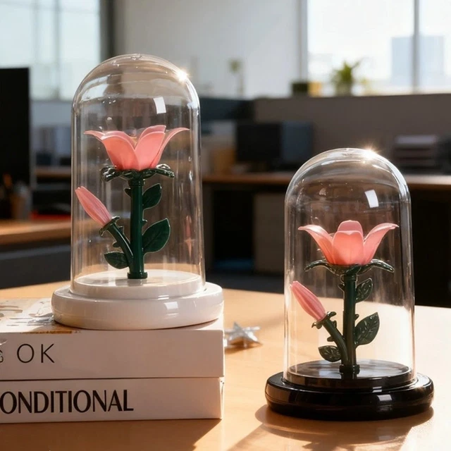 PINK FLOWER TABLE Lamp Azure Orchid Camping Light Lamp Ornament Desktop ...